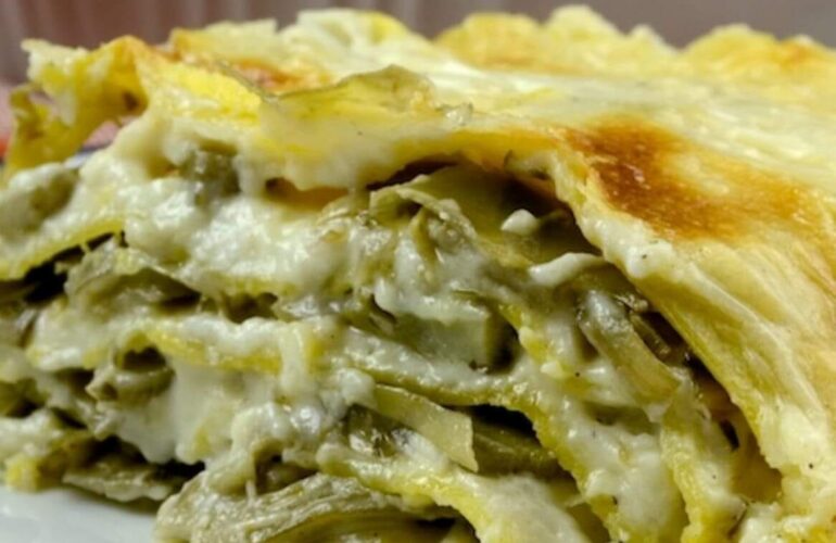 Lasagna ai carciofi, più buona e cremosa della classica. Il segreto è ...